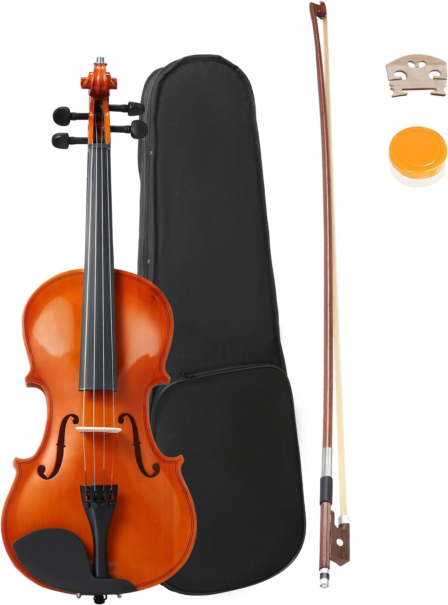 Amazon.com: Violin 4/4 Full Size for Beginners, Acoustic Violin Set ...