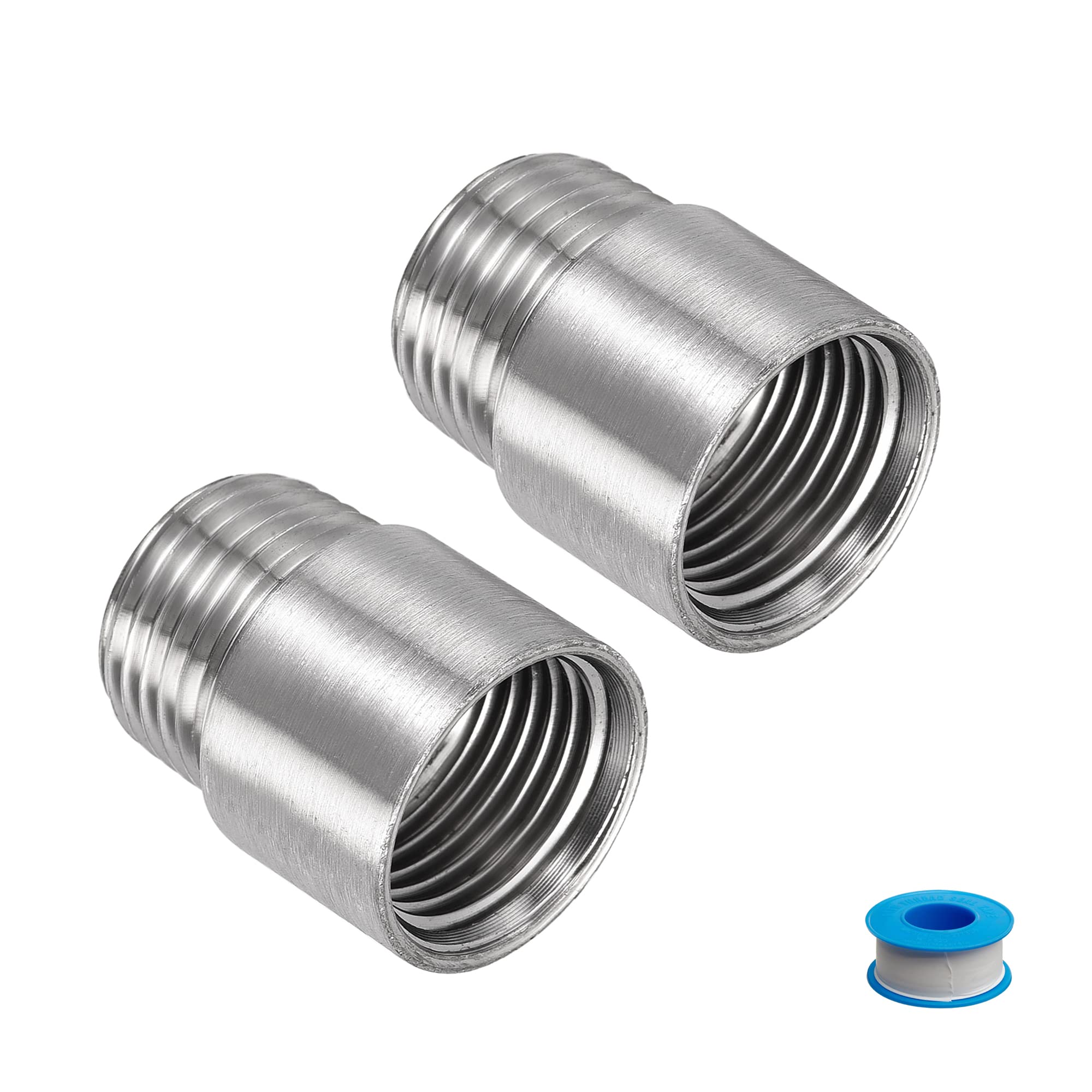 1/2PT Thread Shower Adapter Shower Head Extension Arm 3.1-Inch - 304 ...