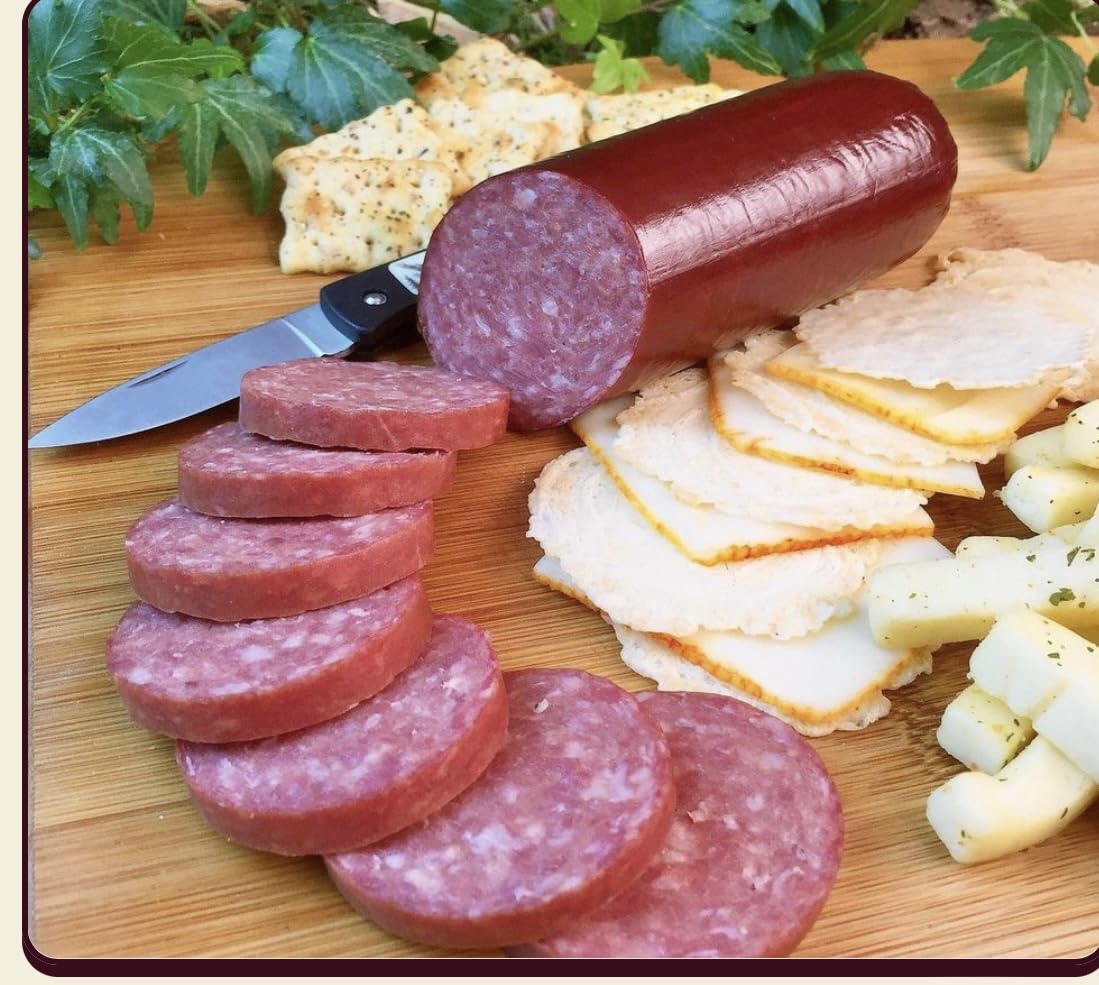 Amazon.com: Yoder Brands Original Summer Sausage, 11 oz, hickory smoked ...