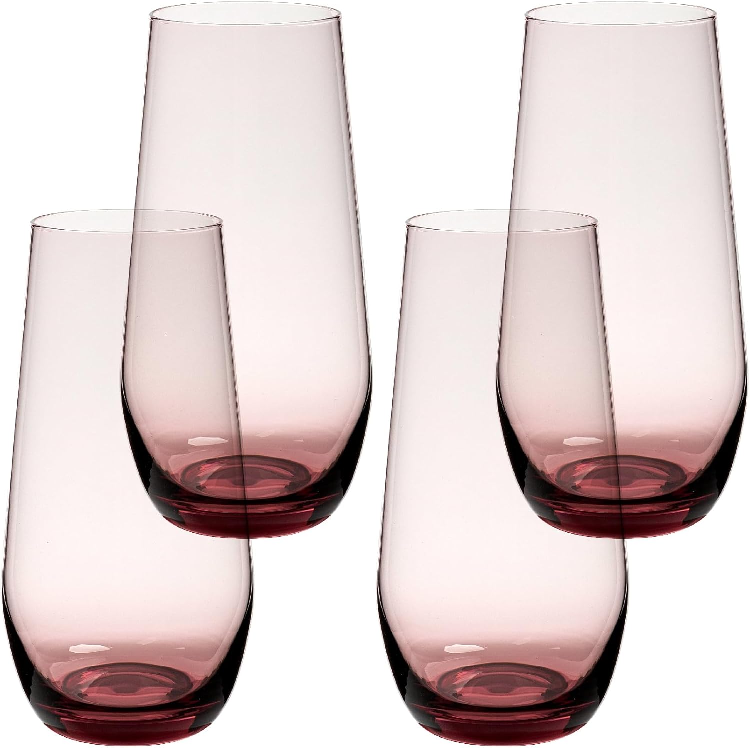 Amazon.com | over&back 19oz Tall Stemless Glassware - Set of 4 Drinking ...