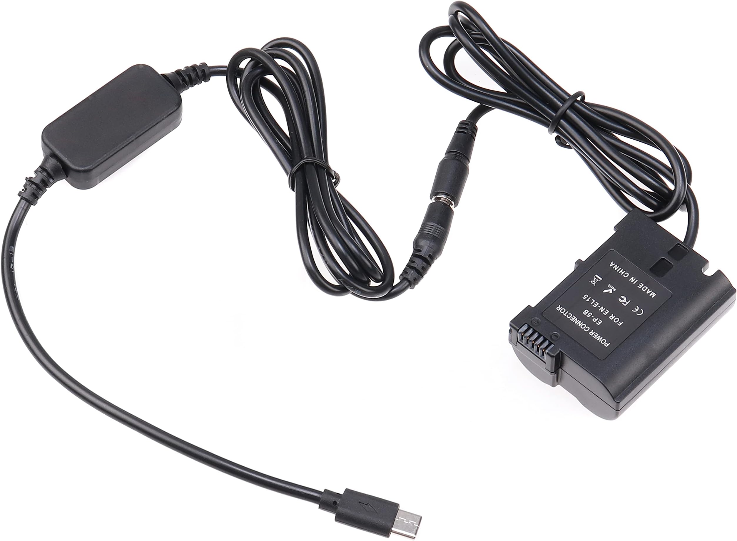 Amazon.com: FocusFoto USB-C Type-C to Full Decoded EN-EL15 Dummy ...