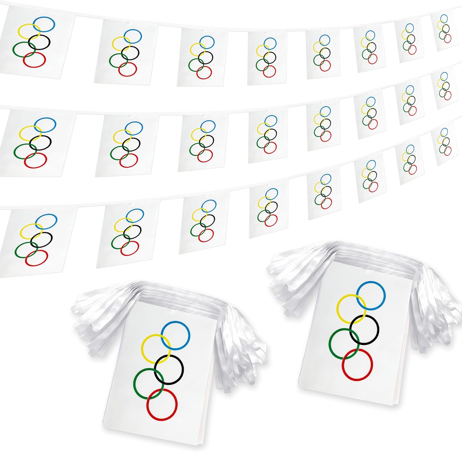 Amazon.com : LoveVC 2 Packs Olympic Games Flag Banner String Olympic ...