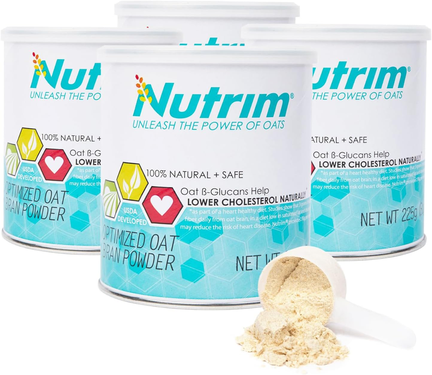 Amazon.com: Nutrim Oat Bran Powder with 750mg Beta Glucan per Serving ...