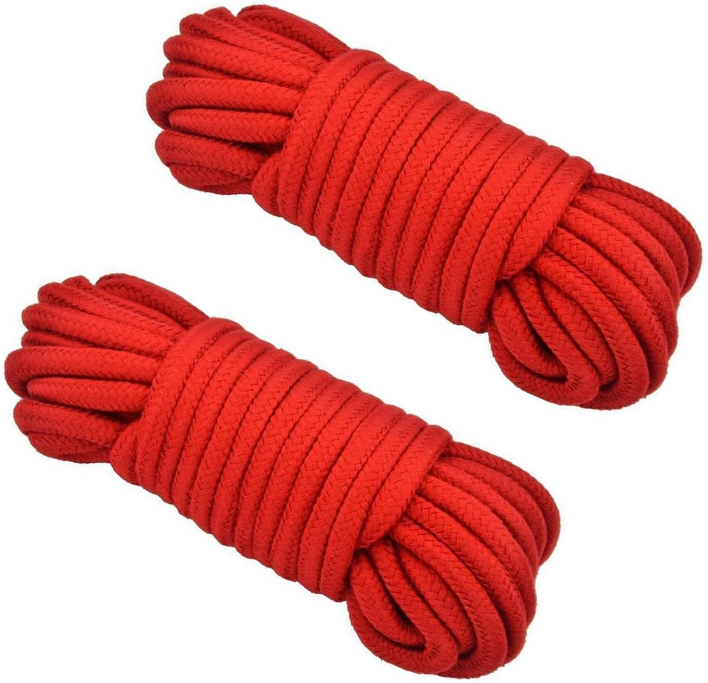 JOWILIN 10mm Soft Cotton Rope, 2 Roll 33Ft/10M Thicken Rope, Natural ...