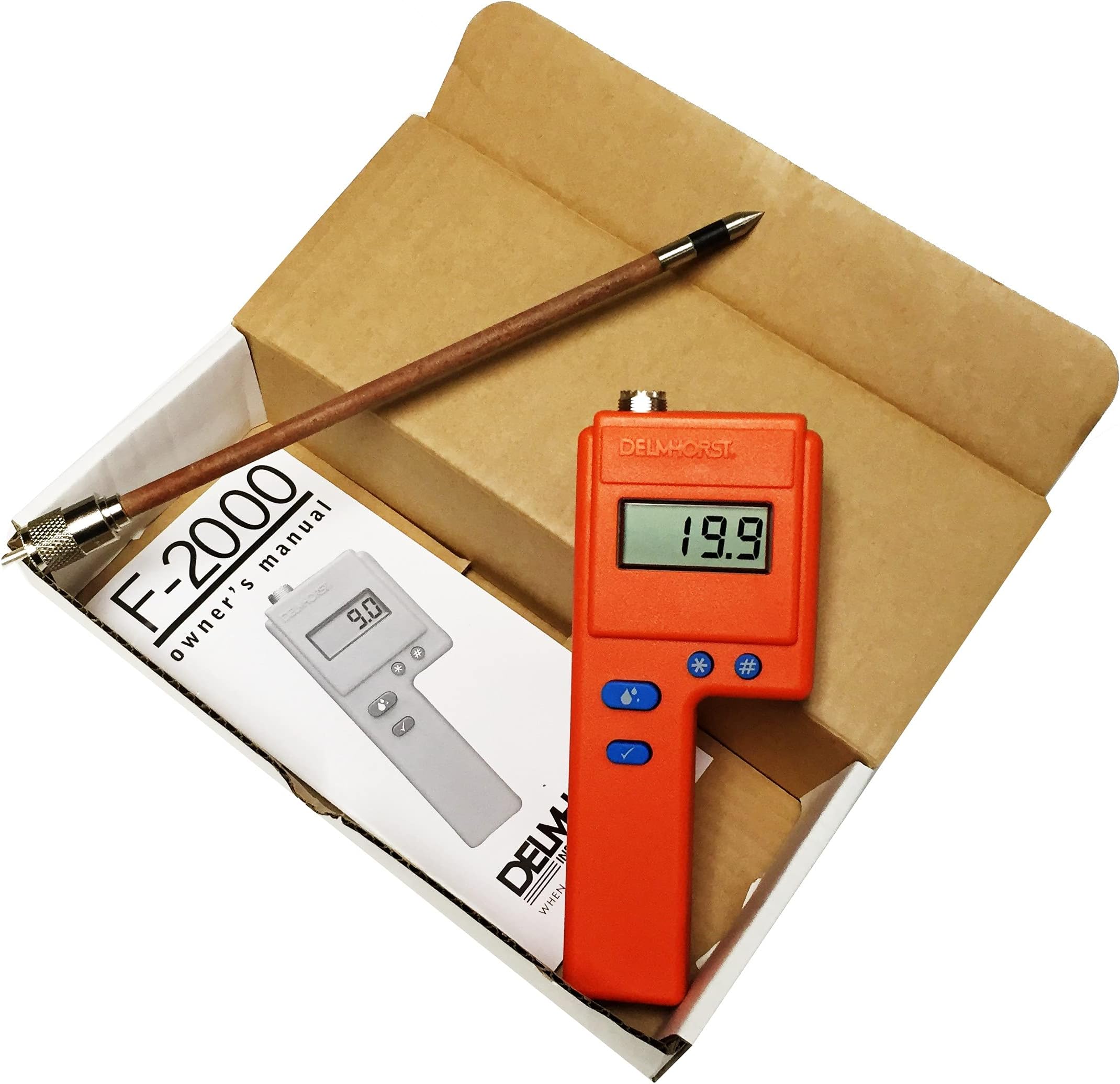 AgraTronix 07101, DHT-1-24 Portable Hay Moisture Meter with 24" Probe ...
