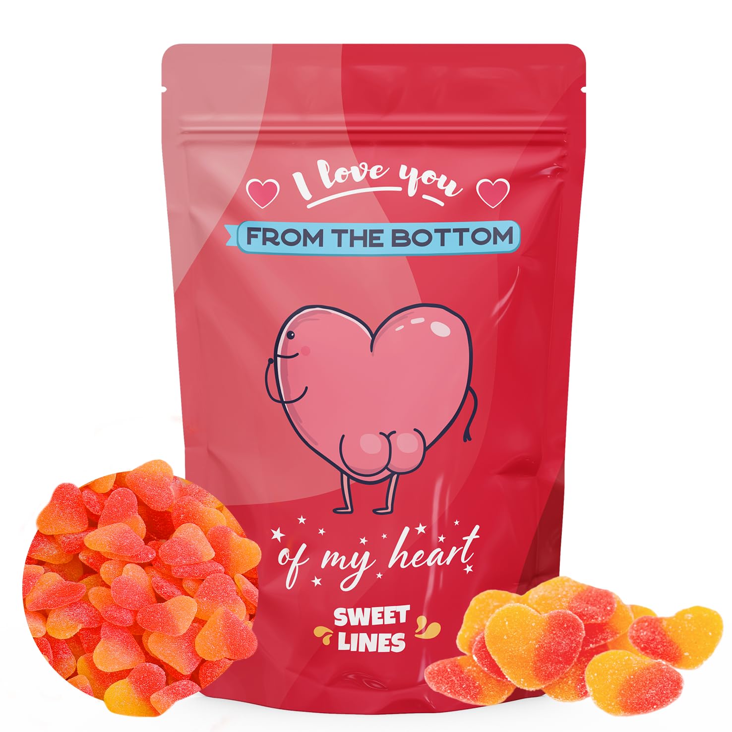 Amazon.com : Sour gummy candy gift, Sweet treats with sweet messages 4 ...