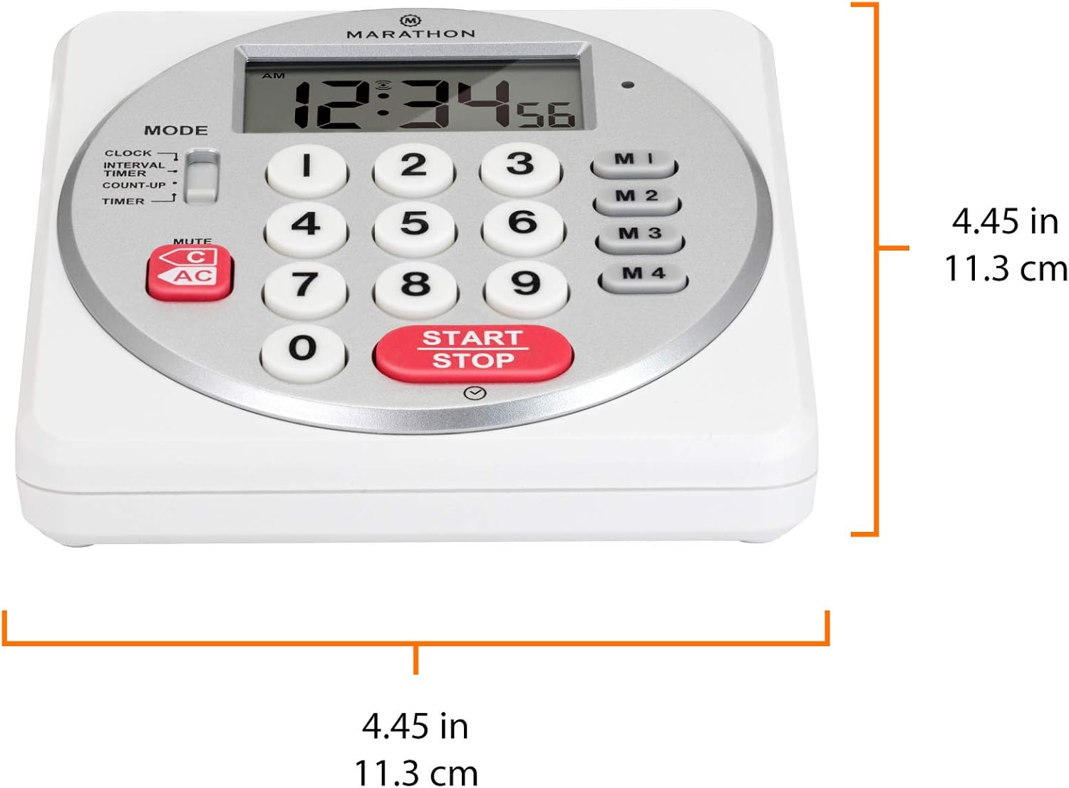 Marathon Commercial Grade 100-Hour Keypad Digital Timer with Loud Alarm ...