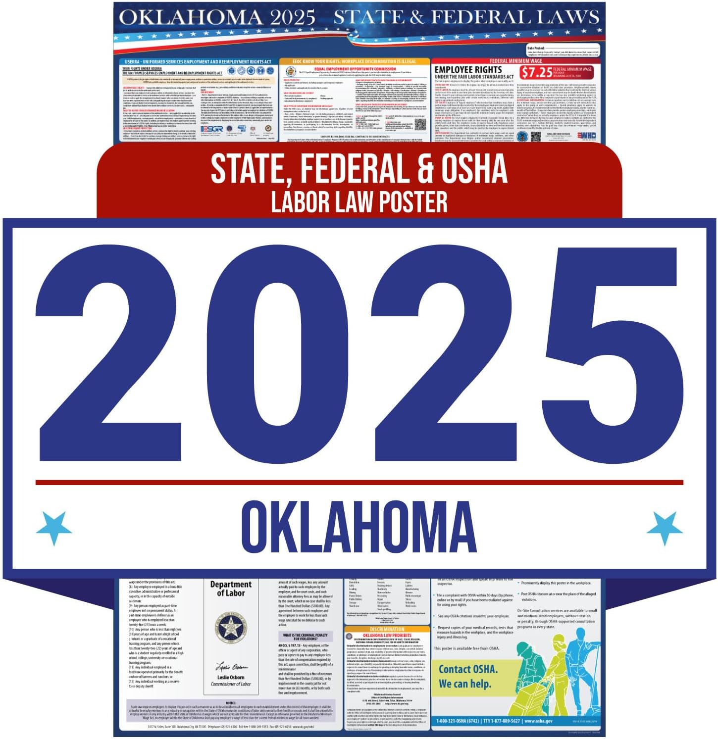 Amazon.com: 2025 Oklahoma OK All-in-One Workplace Compliance & Labor ...