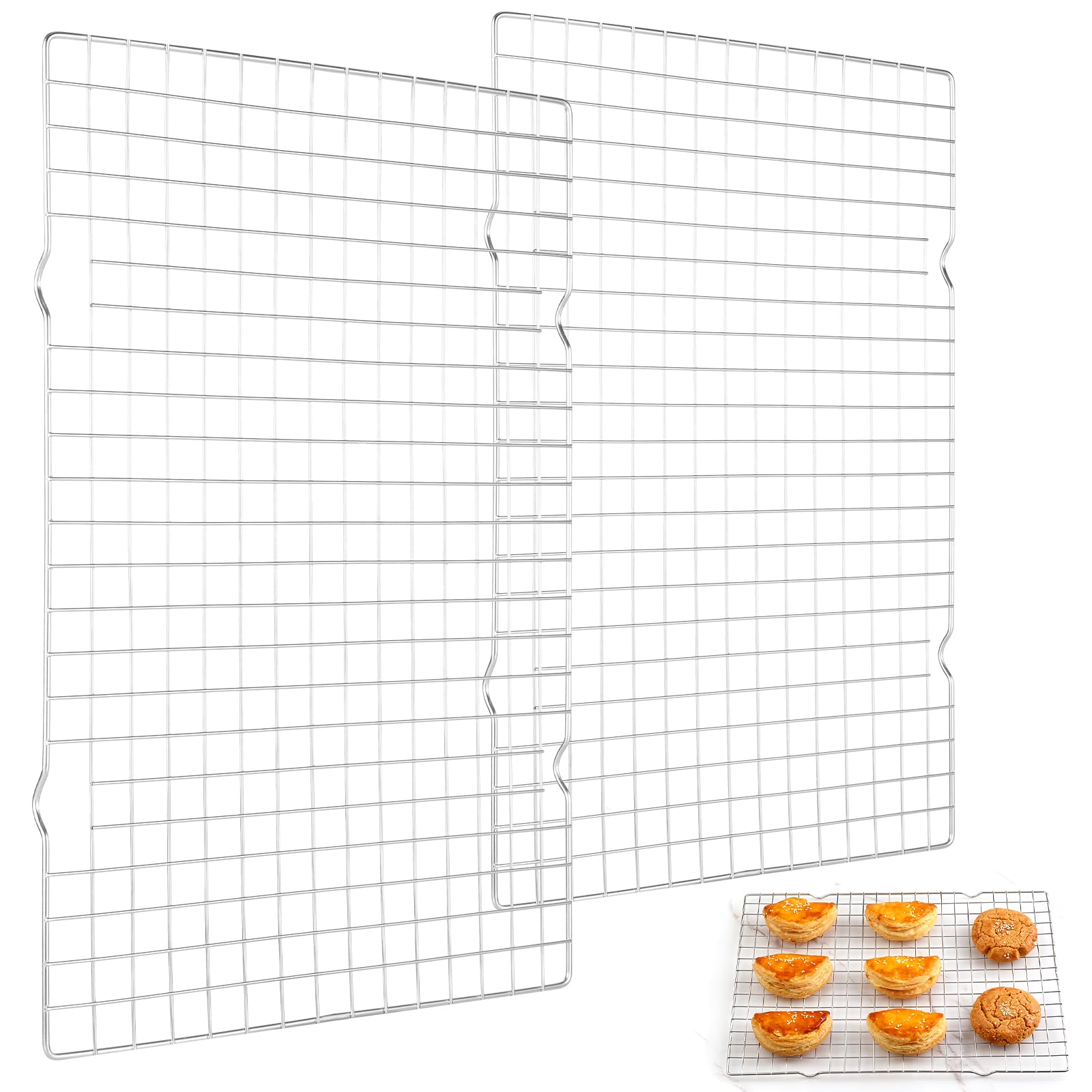 Amazon.com: 2 Pcs Cooling Rack for Cooking and Baking, 14.5"x10 ...