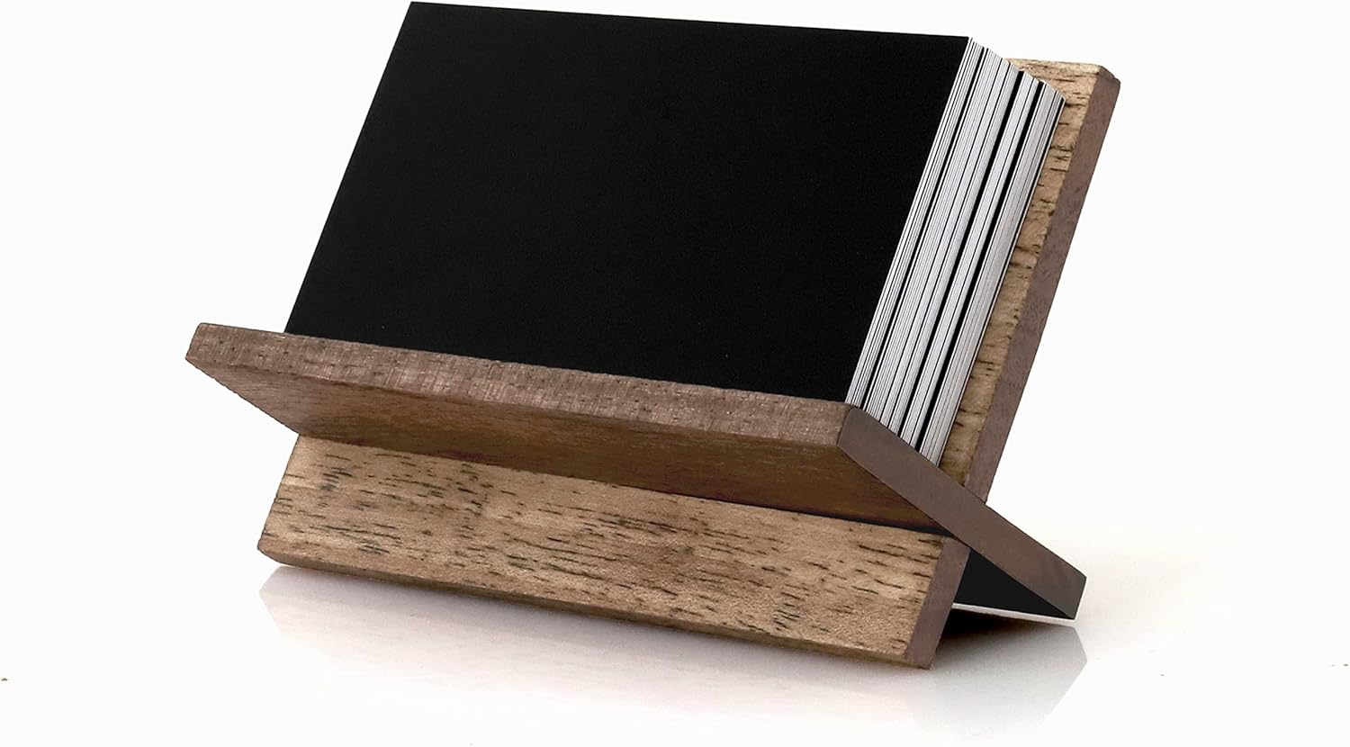 Amazon.com : Wood Business Card Holder - Brown Business Card Holder for ...