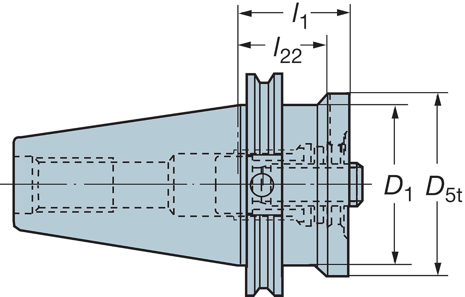 Sandvik Coromant A390.45-50 80 050M CAT-V to VariLock Adaptor, Machine ...
