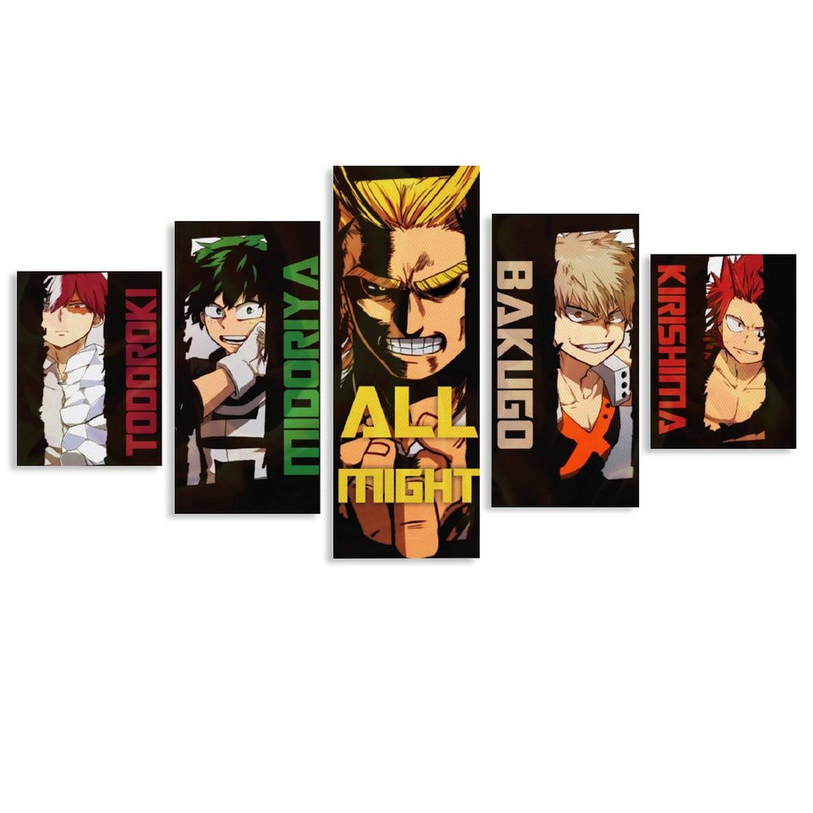 Anime My Hero Academia Mha Bathroom Decor Wall Art Decor | Desertcart ...