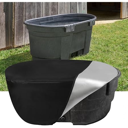 Amazon.com: Waterproof Stock Tank Cover for 100 Gallon Stock Tank Oval ...