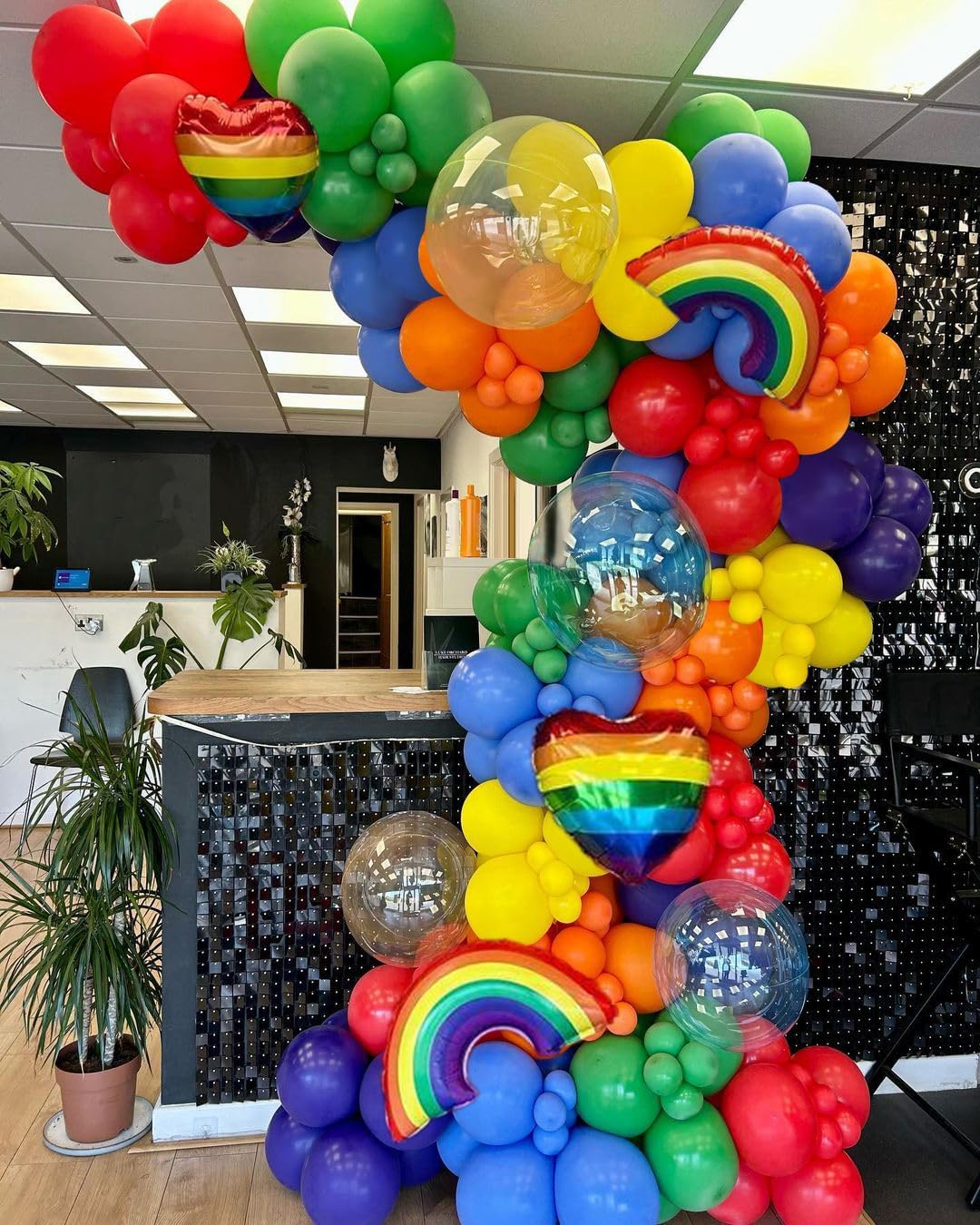 Amazon.com: Enanal Pride Balloon Garland Arch Kit, 144pcs Rainbow Color ...