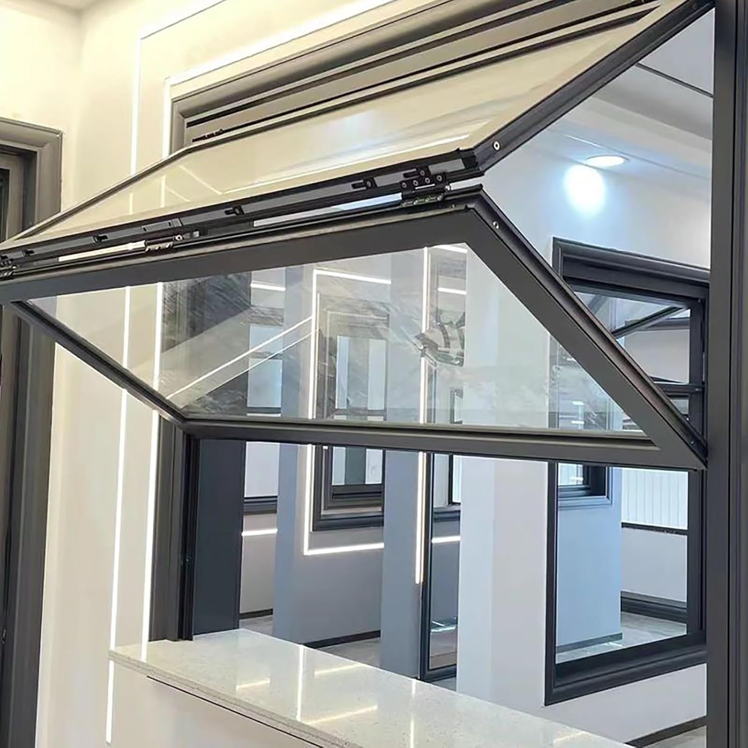 Amazon.com: Kaverno Foldable Aluminum Folding Window, Folding Windows ...