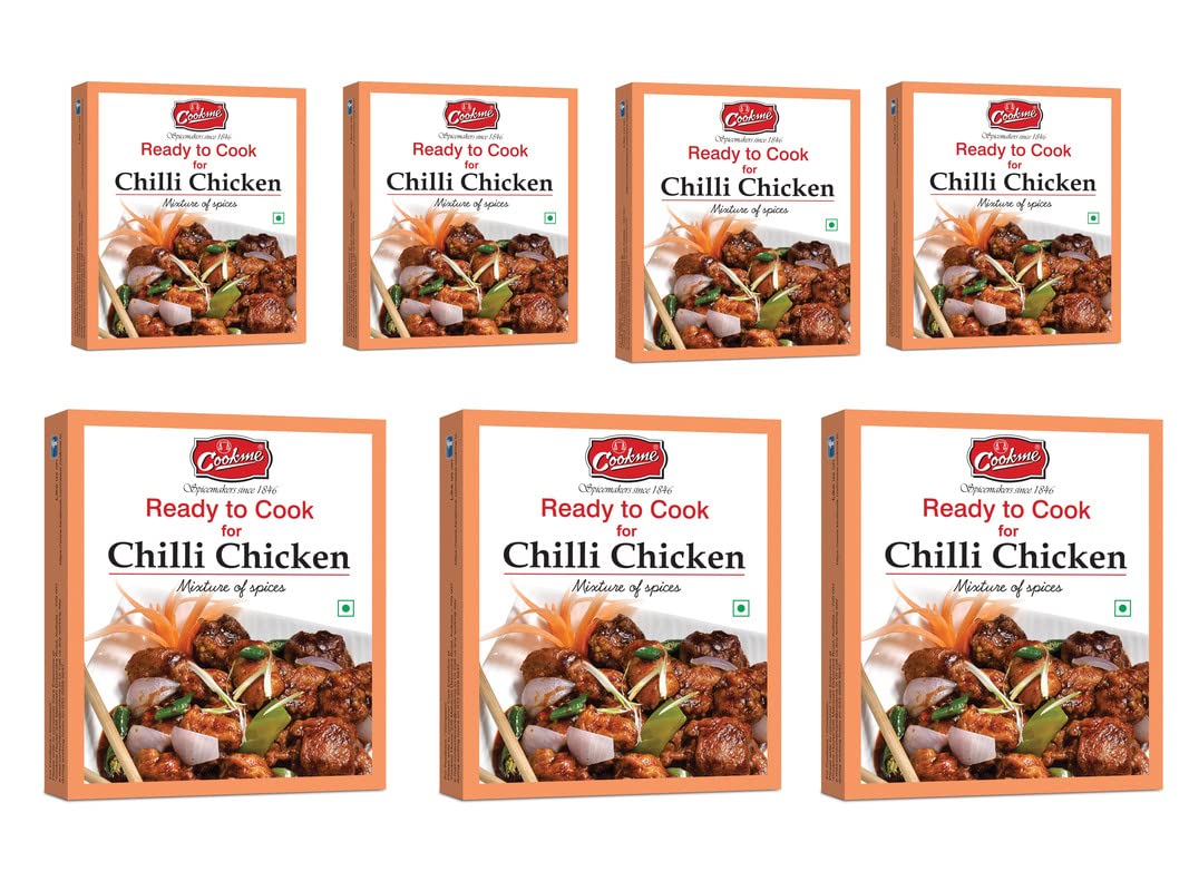 Cookme Chilli Chicken Masala Powder 350g (7 Packs of 50g Each) | Spicy ...