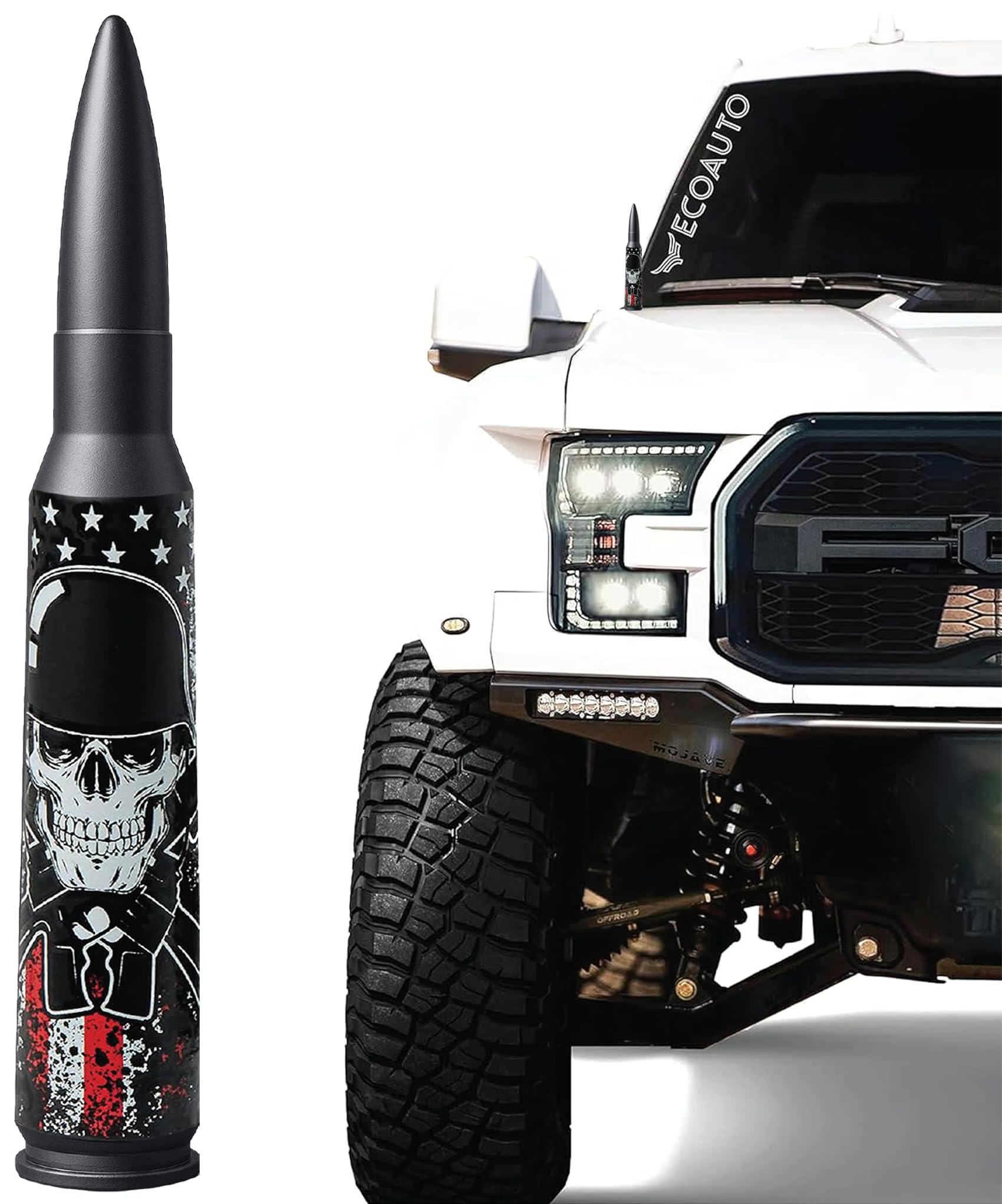 Snapklik.com : EcoAuto Badass Car Antenna Replacement For Dodge Ram ...