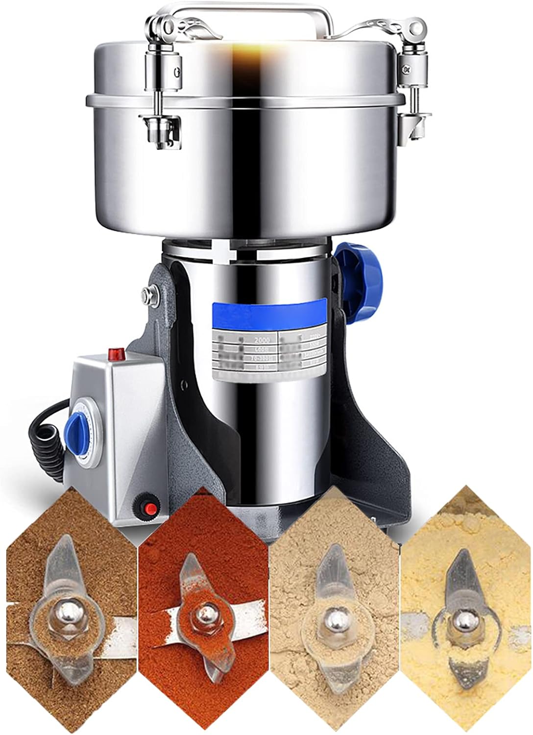 Amazon.com: BHFRYU 2500g Multifunction Smash Machine 70-300 Mesh 39000r ...