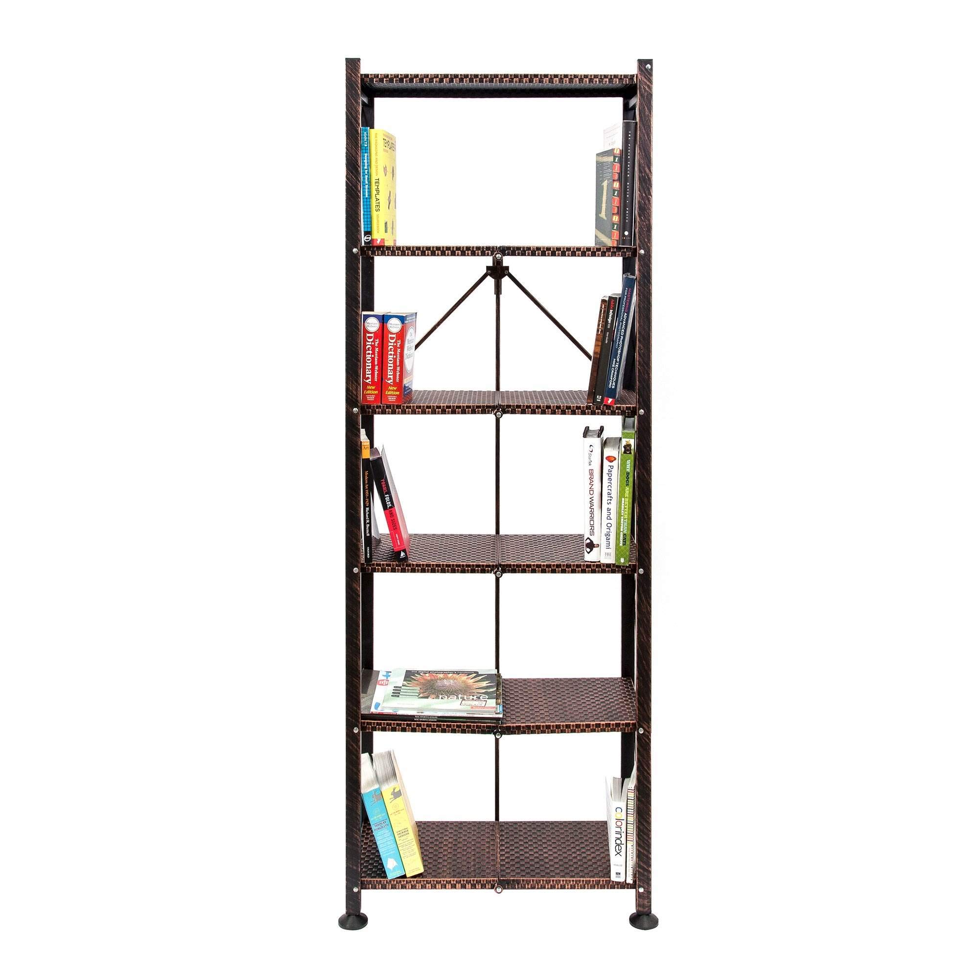 Origami Book Shelves MegLob Floor Acrylic Bookshelf, Transparent Book