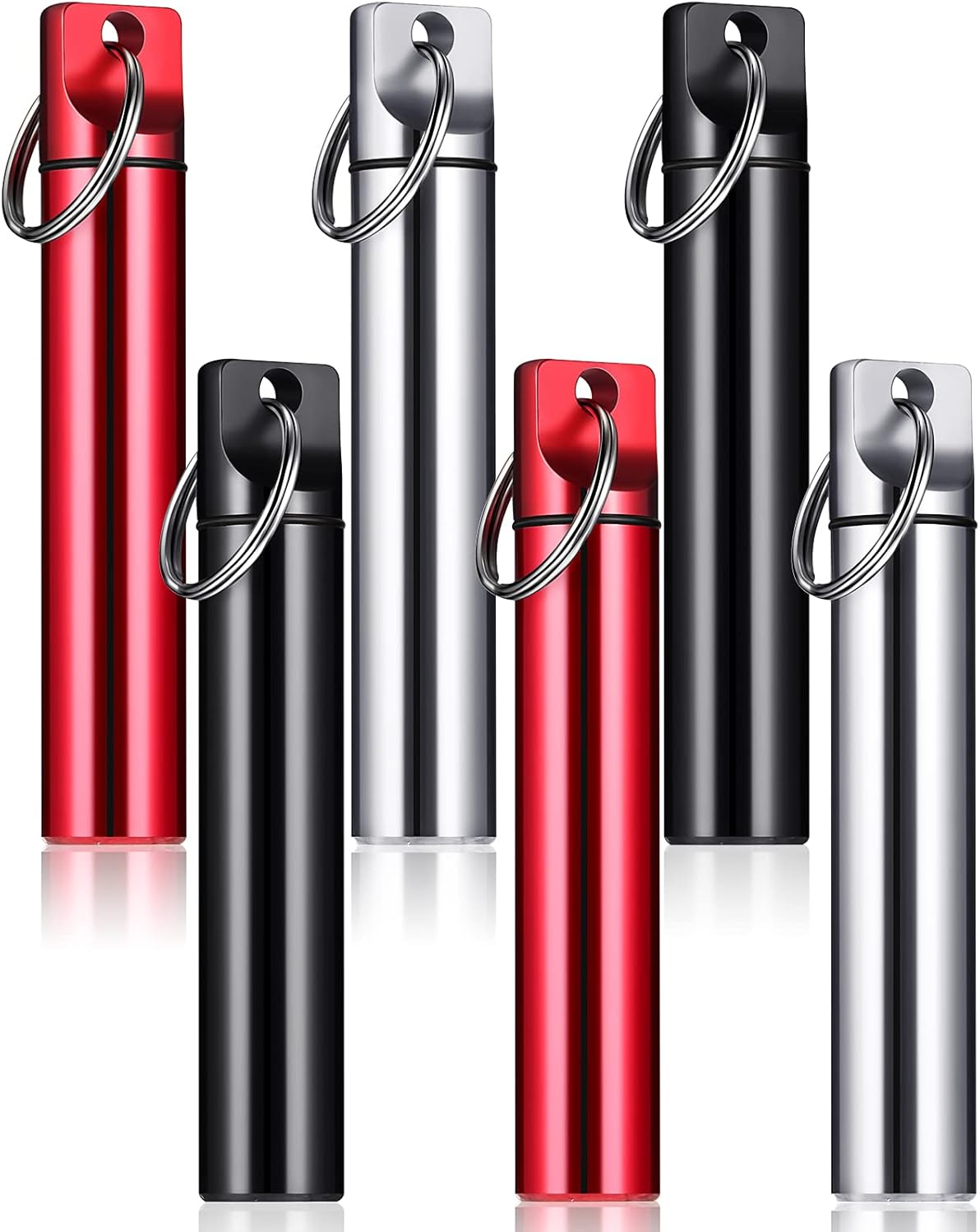 Amazon.com: Pelopy 6 Pcs Metal Portable Toothpick Holder Dispenser ...