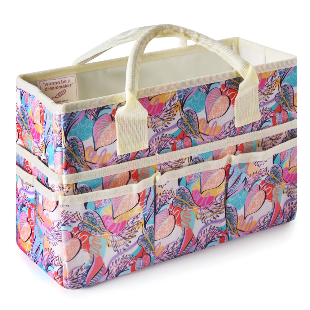Amazon.com: E-WEICHEN Craft Organizer Tote Bag Art Storage Caddy with ...