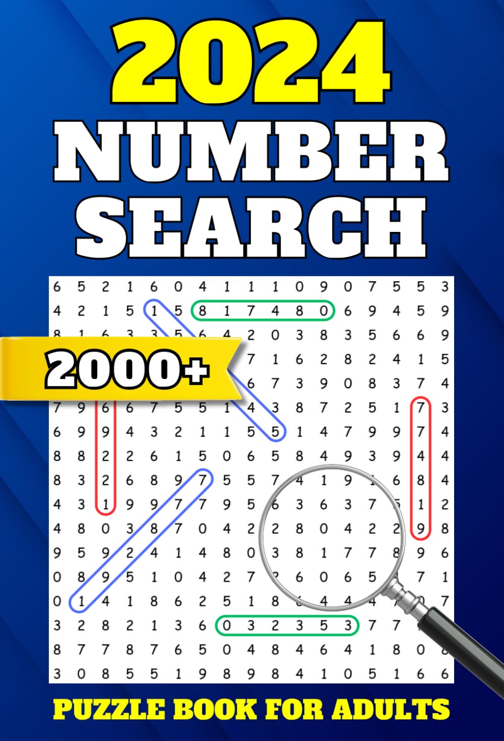 Number Search Puzzle Book for Adults: 100 Captivating Puzzles with 2000 ...