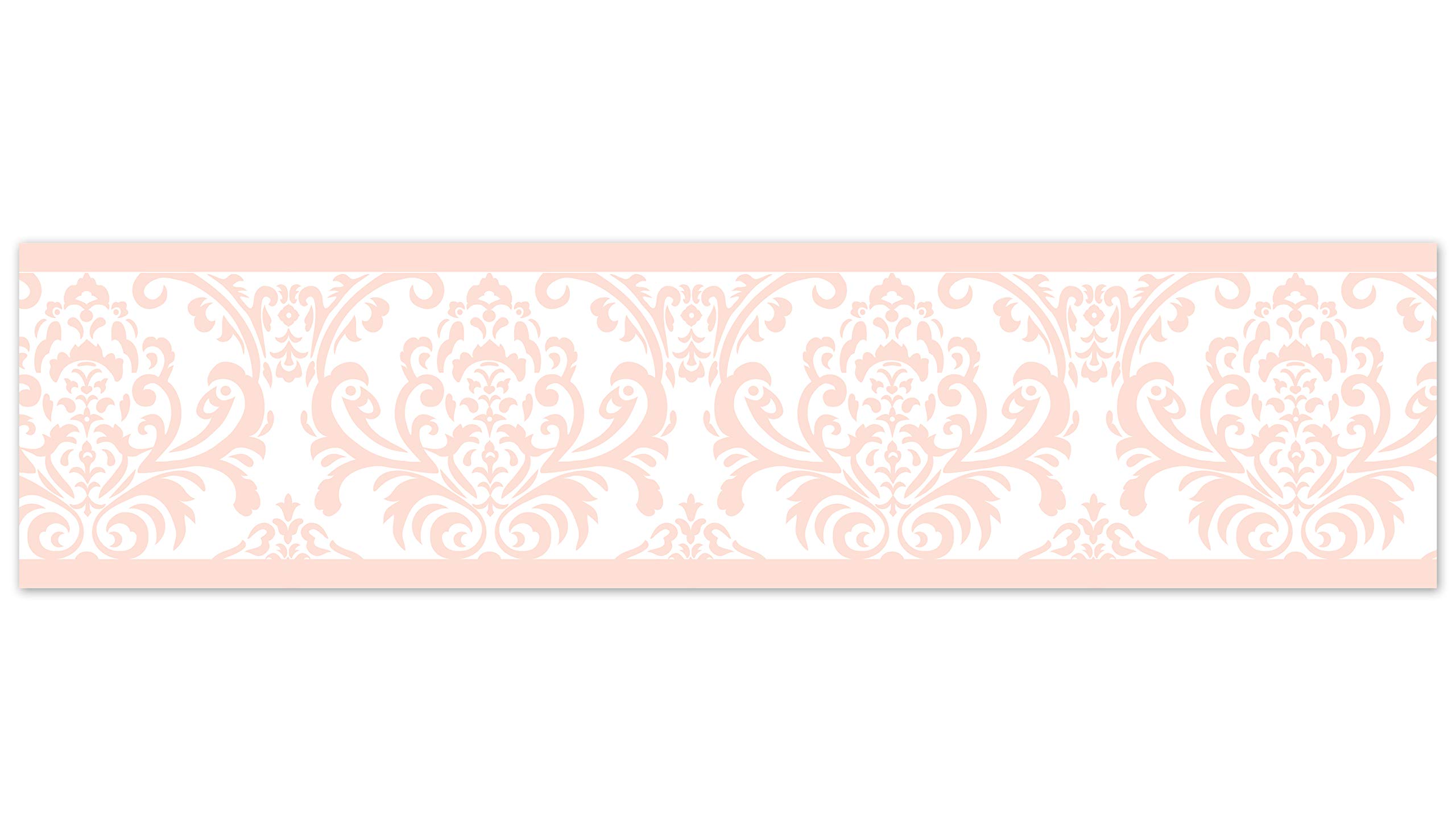 Pink Damask Border
