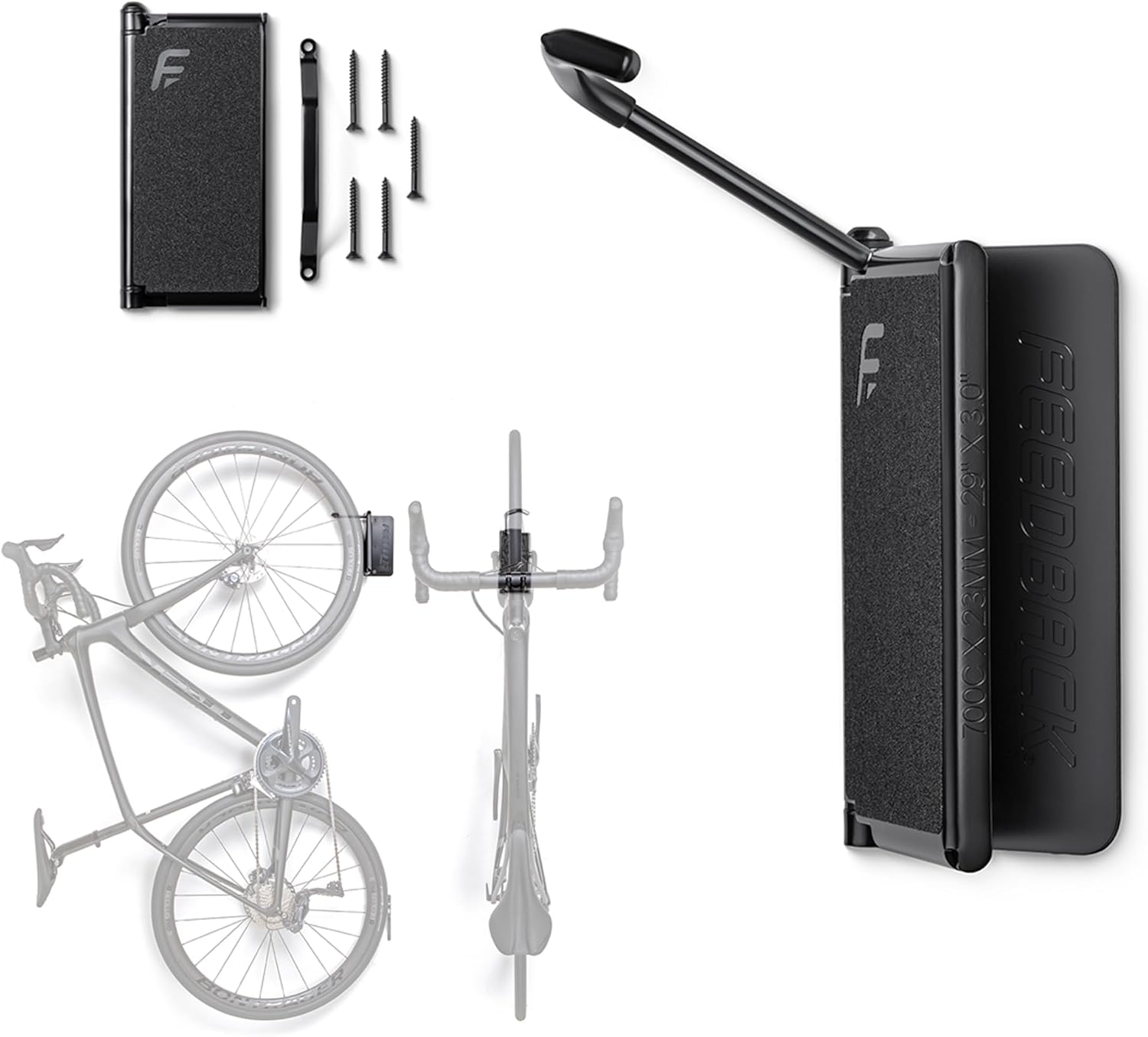 Amazon.com : Feedback Sports | Velo Hinge 2.0 Pivoting Swivel Bike Wall Mount | Vertical Bicycle ...