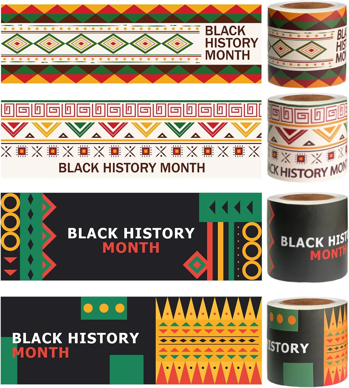 Amazon.com: 131ft Black History Month Bulletin Board Decorations for ...