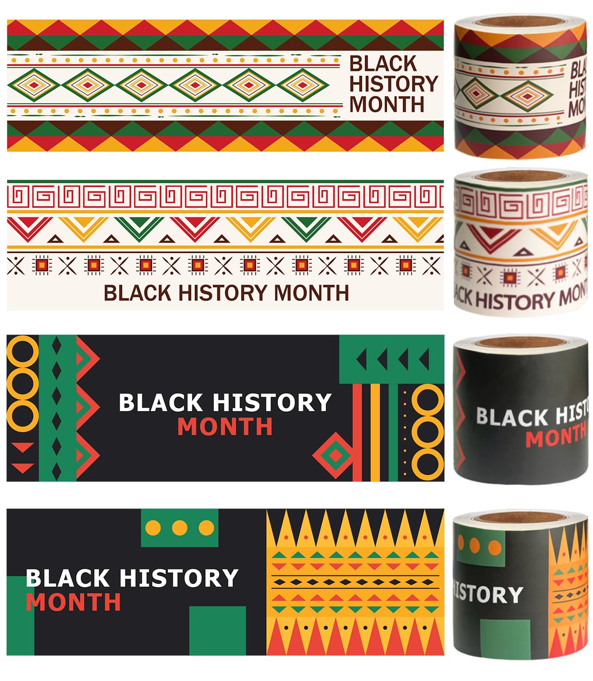 Amazon.com: PartyGalore 131ft Black History Month Bulletin Board ...