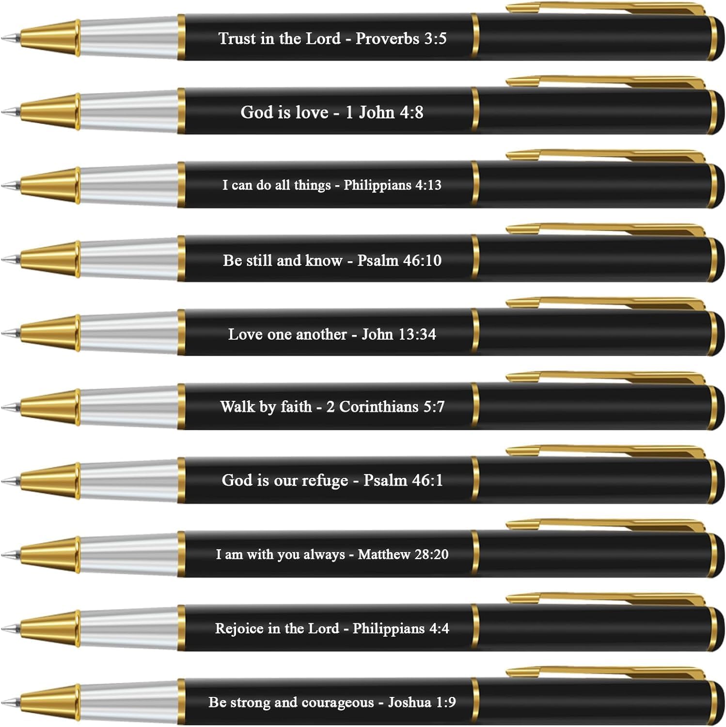Amazon.com : YOUNDER 10 Pcs Bible Verse Ballpoint Pens - Religious Gift ...