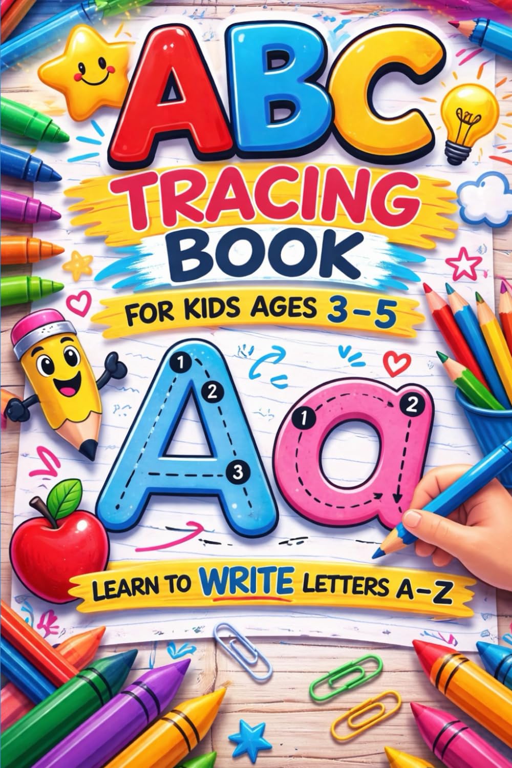 ABC Tracing Book for Kids Ages 3–5: Learn to Write Letters A–Z ...