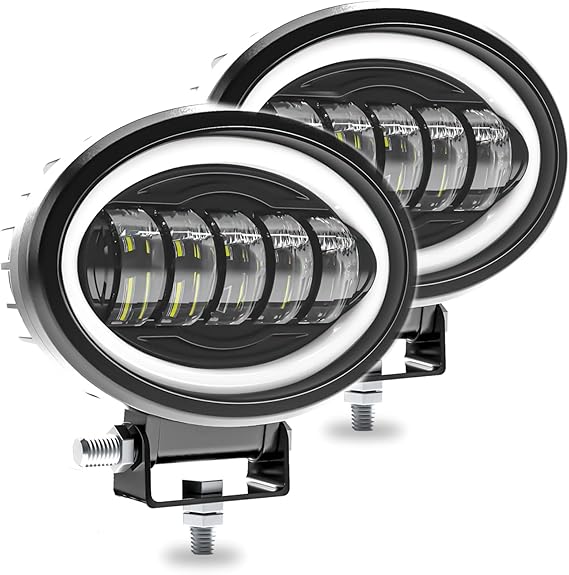 Amazon.com: Round LED Off Road Lights,Adzoon 2PCS 5 Inches 80W Spot ...