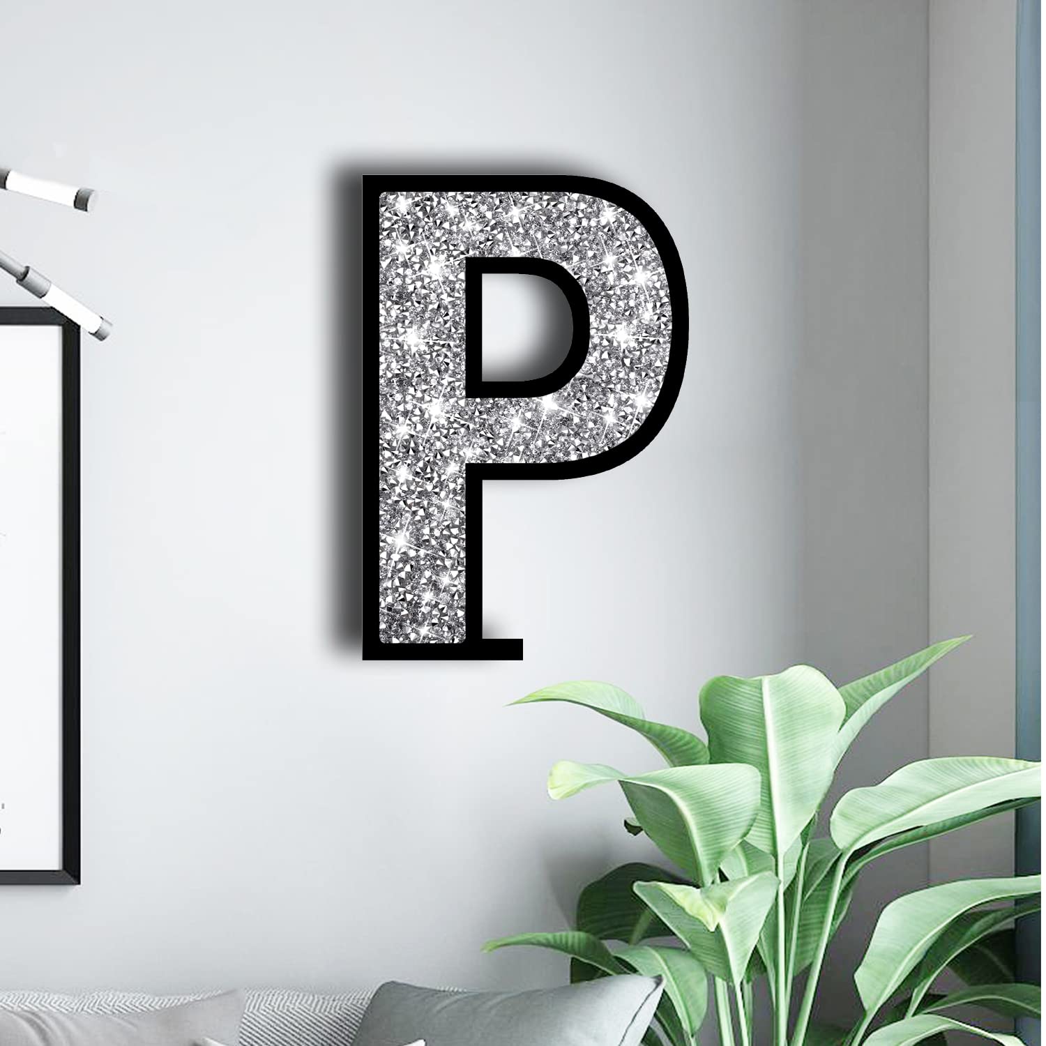 Letter P Silver Decor