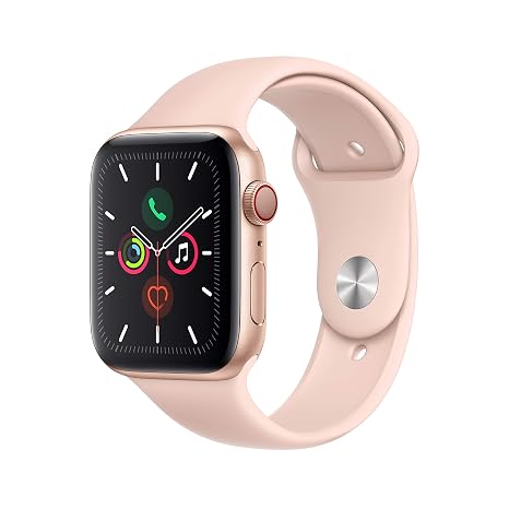 Apple Watch Series 5 (GPS + Cellular, 44mm) - Gold Aluminium Case with ...