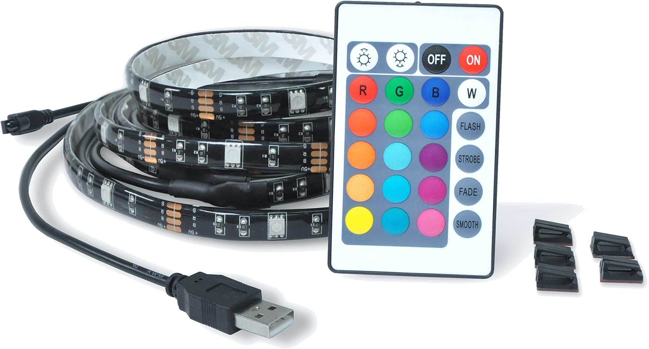 Amazon.com: Good Earth Lighting 7ft LED 16-Color Flexible TV Tape Light ...