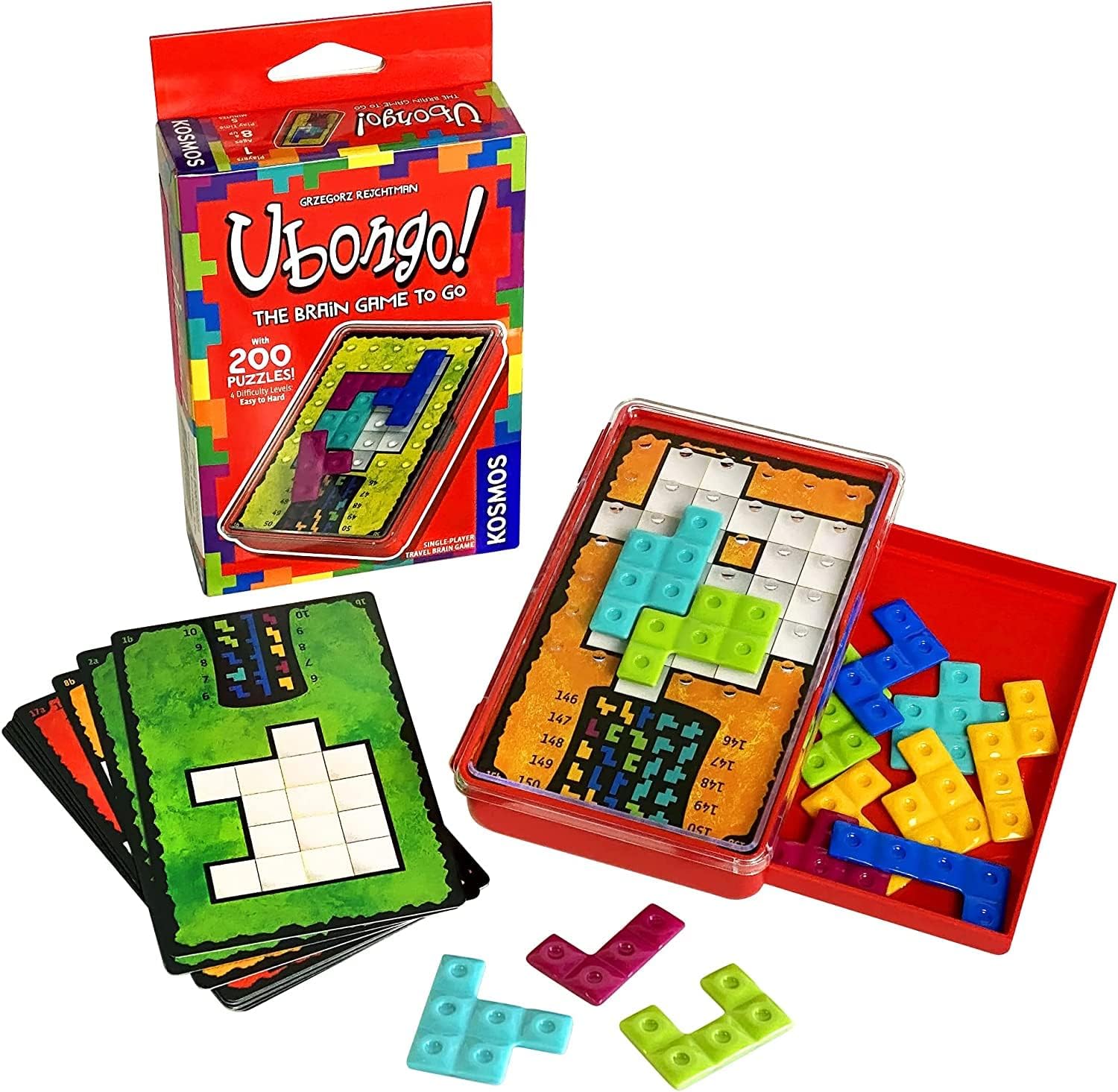 Amazon.com: Ubongo The Brain Game to Go | Thames & Kosmos | Fast-Paced ...