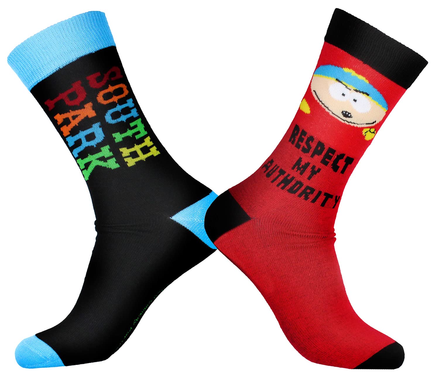 Amazon.com: South Park Men's Cartman Respect My Authority Adult 2 Pair ...