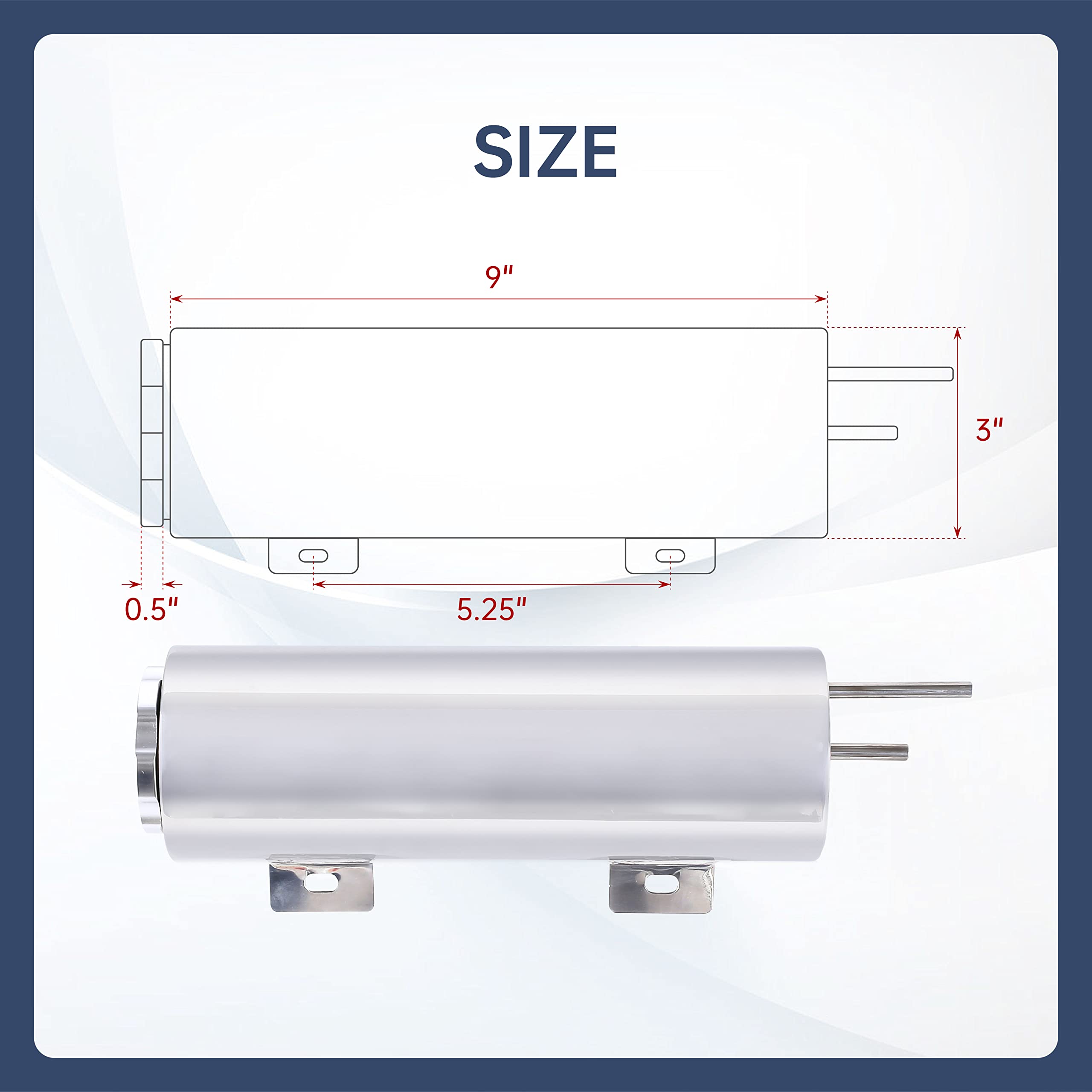 Snapklik.com : FGJQEFG 3 X 9 Inches Universal Radiator Coolant Overflow ...