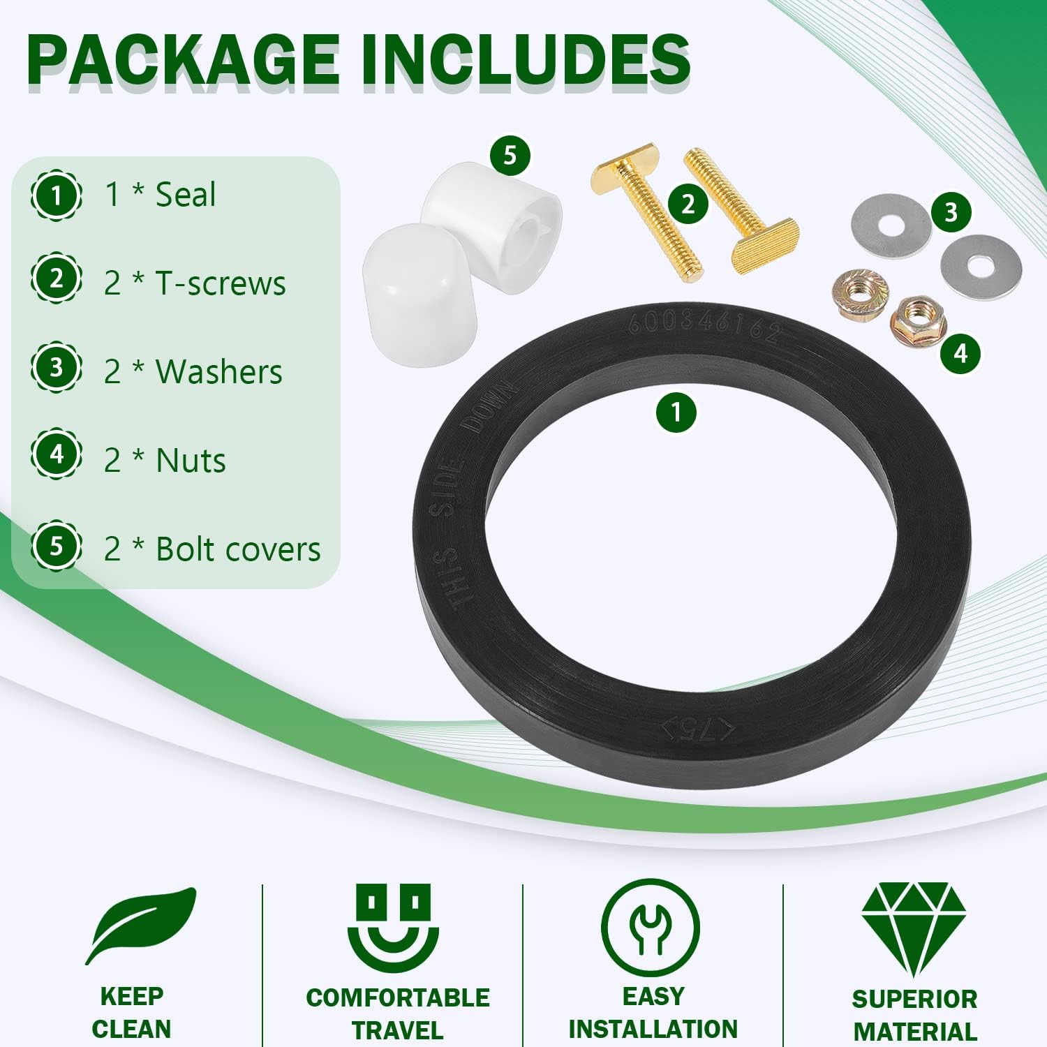 385311652 Kit de sello de inodoro RV compatible con Dometic 300 310 320 ...