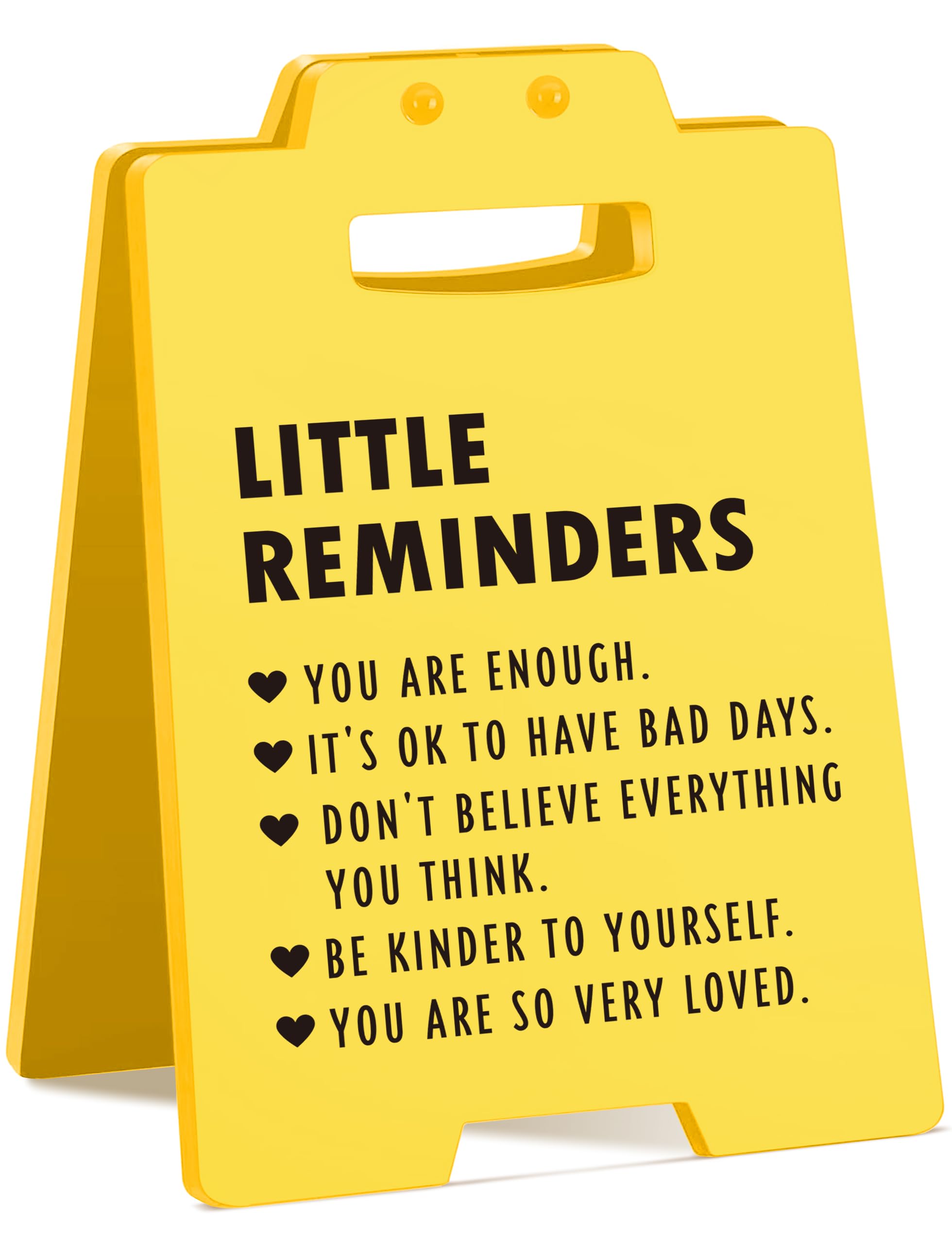 Amazon.com: Little Reminders Desk Sign–Uplifting Quotes for Self-Care ...