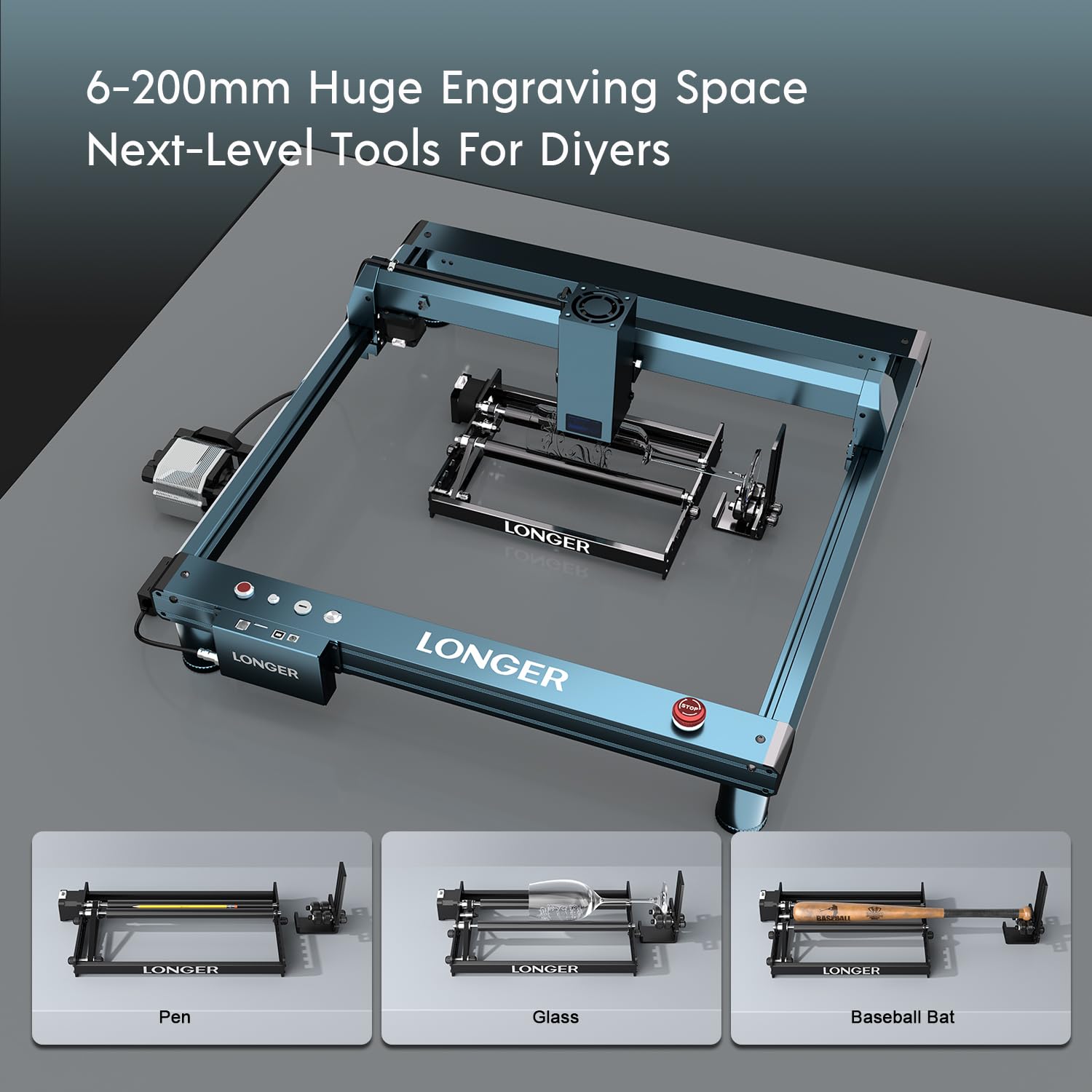 Snapklik.com : Longer Laser Engraver Rotary Roller&Bracket, A Good ...