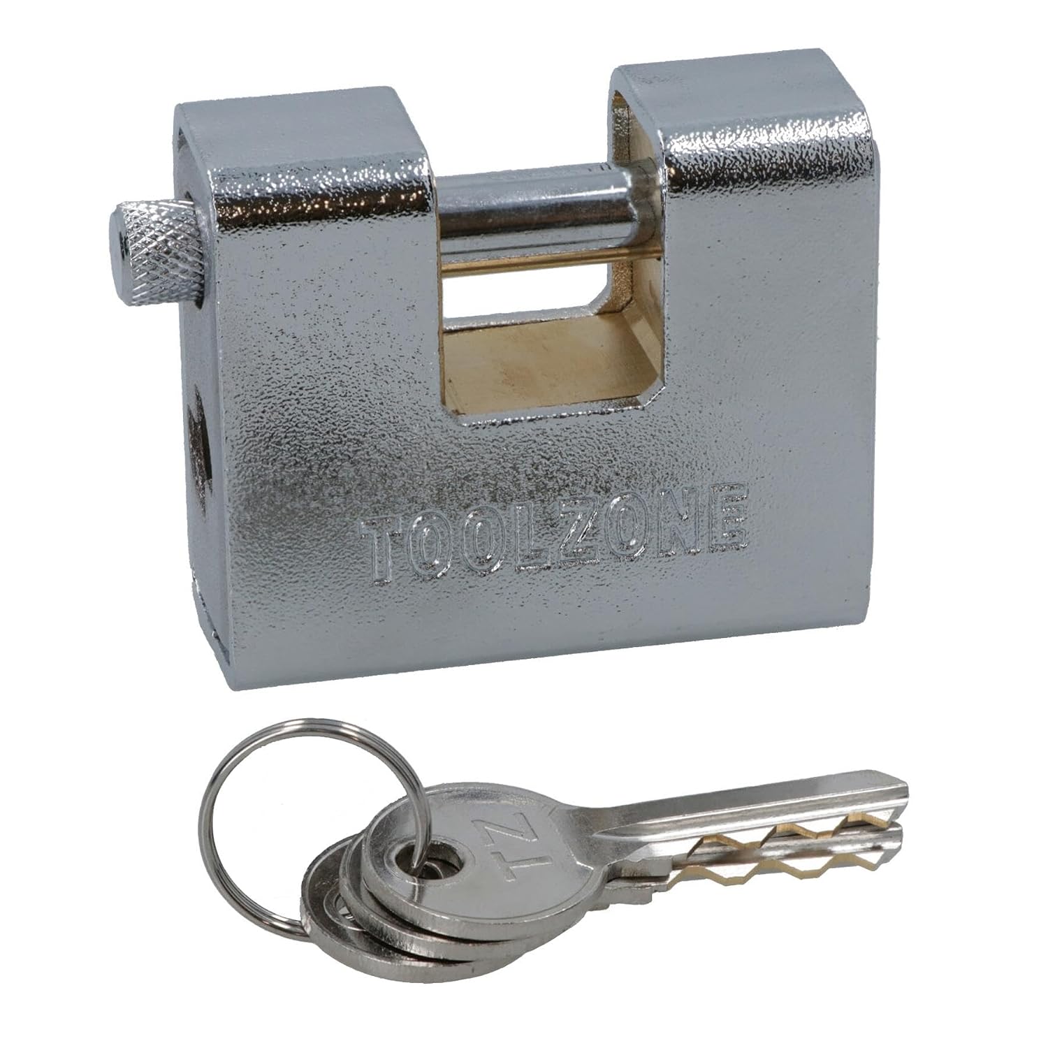 63mm Armoured Container Padlock Shutter Lock Security Solid Shed 3 Keys ...