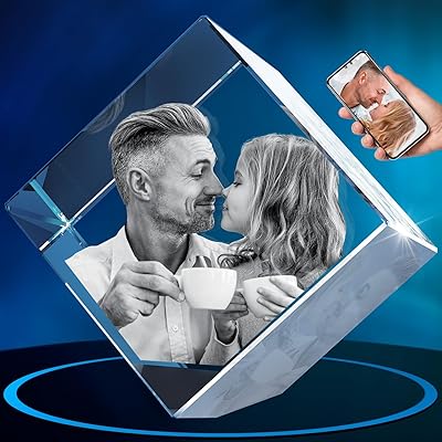 Amazon.com - Personalized 3D Engraved Crystal Photo, Custom 3D Photo ...