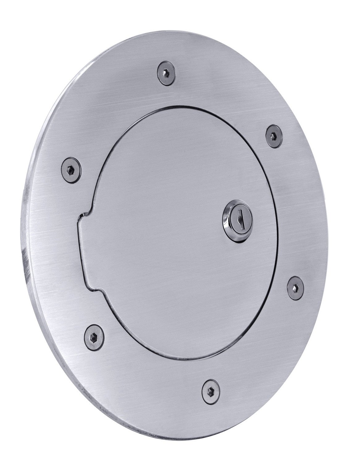 All Sales 6097PL Polished Billet Aluminum Locking Fuel Door : Amazon.in ...