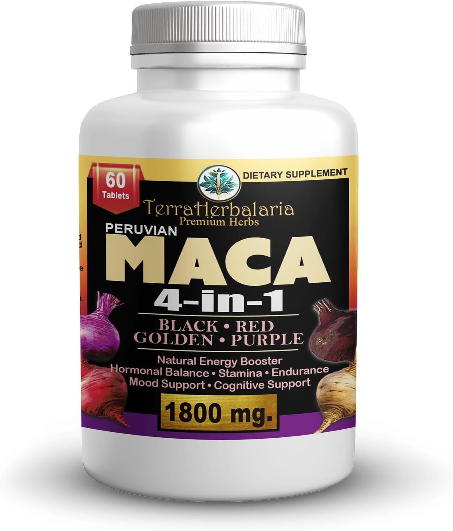Amazon.com: Maca Root - Potent 4-in-1 Blend of Black Maca, Red, Golden ...