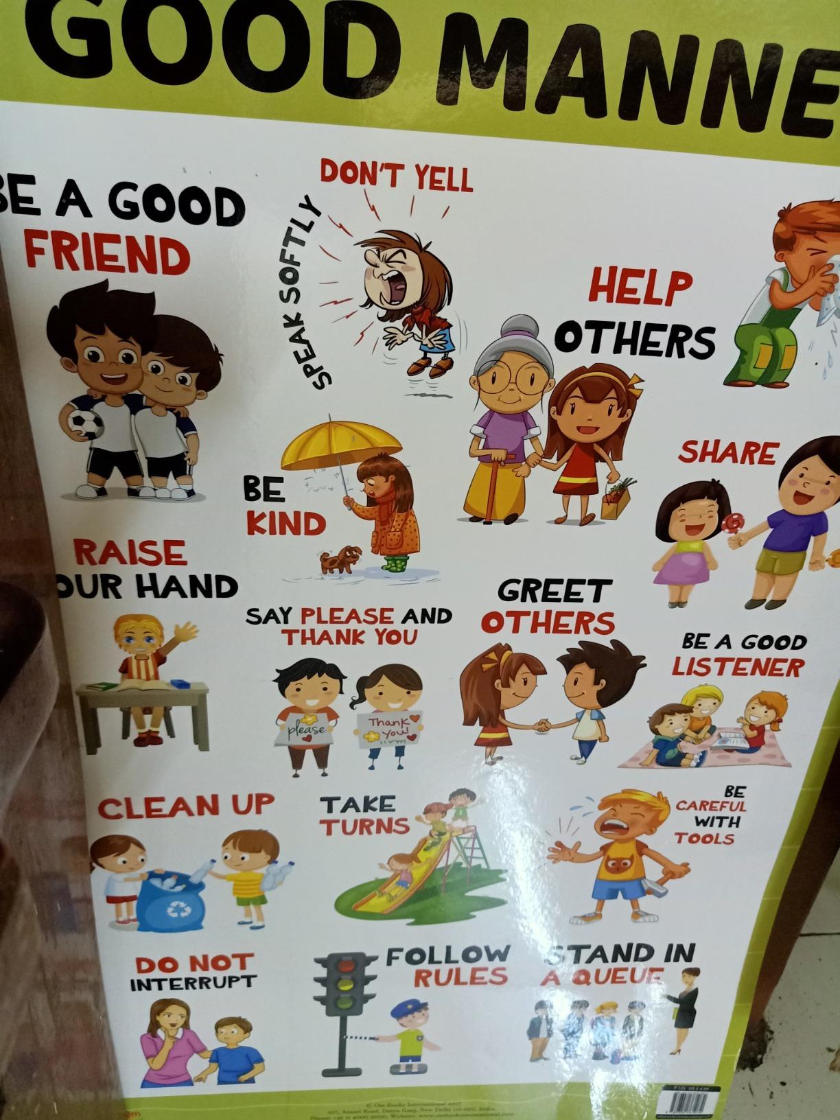 Buy Charts: Good Manners Charts (Educational Charts for kids) Book ...