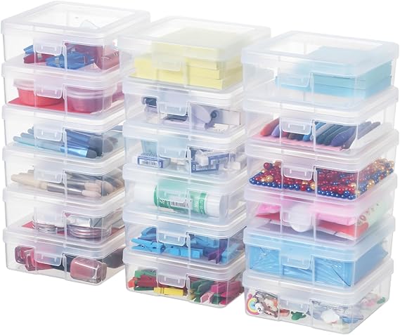 Amazon.com: OMNISAFE 18 Pack Small Plastic Hobby Art Craft Organizer ...