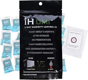 Amazon.com: IHUMI 58% Humidity Pack,2-Way Humidity Control Pack for ...