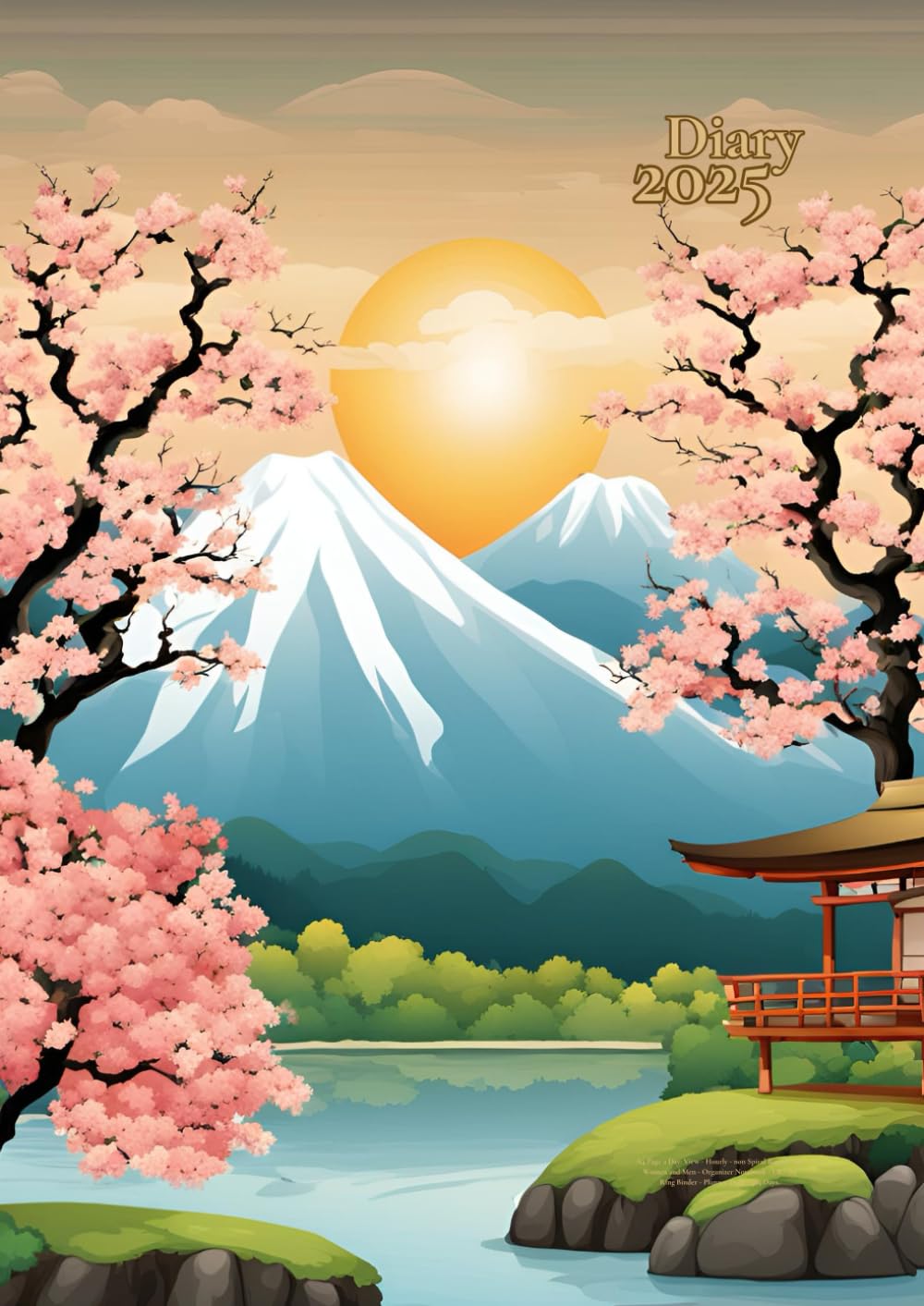 2025 Diary A4 Page a Day: View - Hourly - Japanese - non Spiral Bound ...